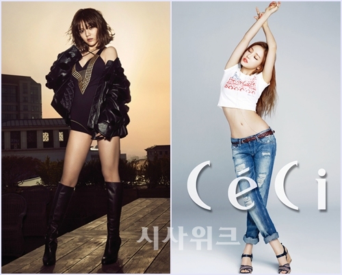 카라 구하라 vs AOA 지민, 91년 동갑의 섹시배틀… “동공확대”